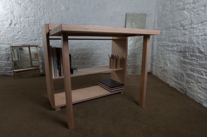 Innovative Bee9 Tablet Desk combines efficient storage and work space ...