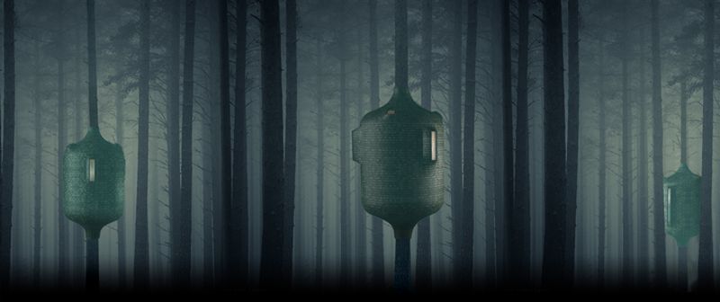 The bio-mimicking Embryo treehouse by Antony Gibbon - Home Crux