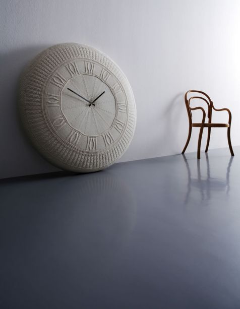 Gomitolo Knit Clock provides a style statement to any room