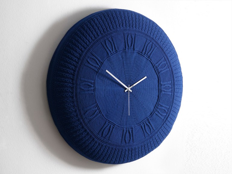 Gomitolo Knit Clock provides a style statement to any room