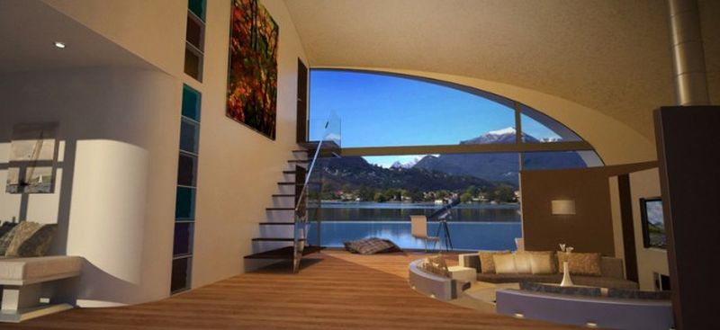 Floating Lodge - A water based lodge created from an upcycled radome ...