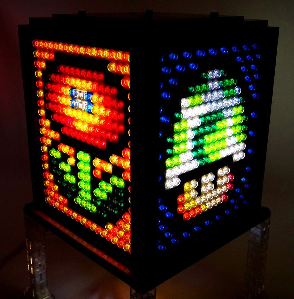 Create a mosaic styled LEGO Lamp to add a geeky yet elegant decor in ...