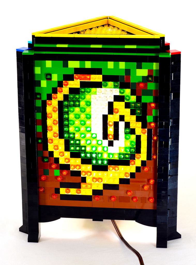 Create a mosaic styled LEGO Lamp to add a geeky yet elegant decor in ...