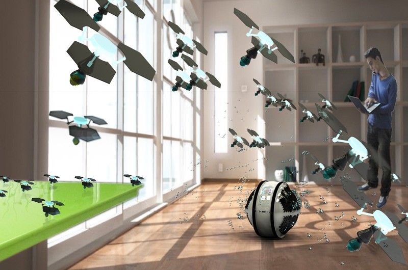 Mab cleaning system to employ flying robots to tidy up your house ...