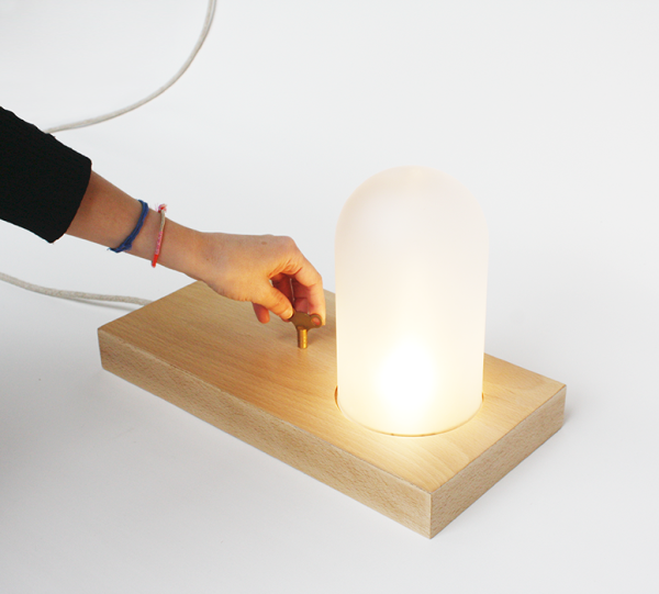 Quinque lamp by Micomoler gives a warm illumination in a vintage style