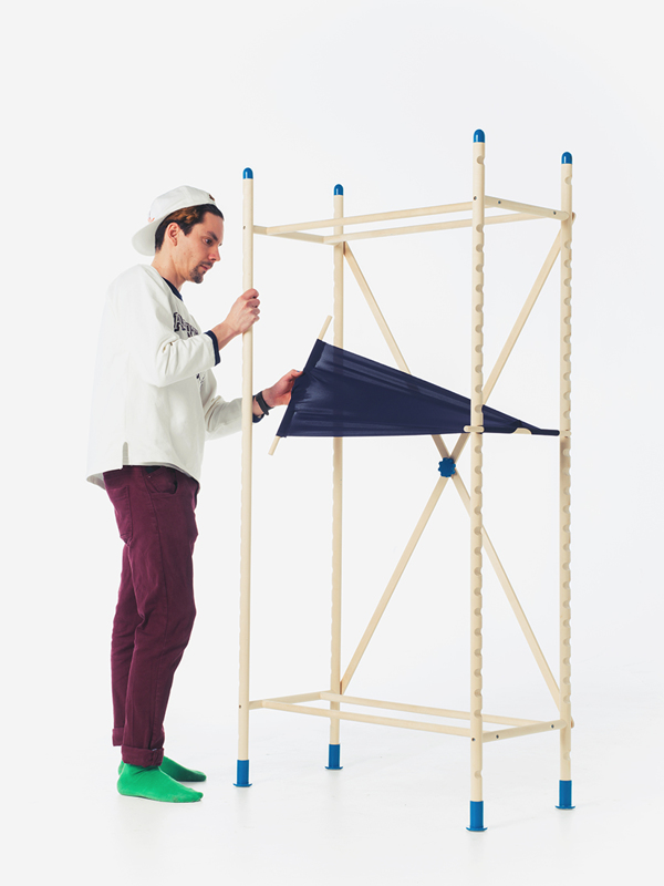 Shelfie is a flexible shelving system invented by a Finnish designer