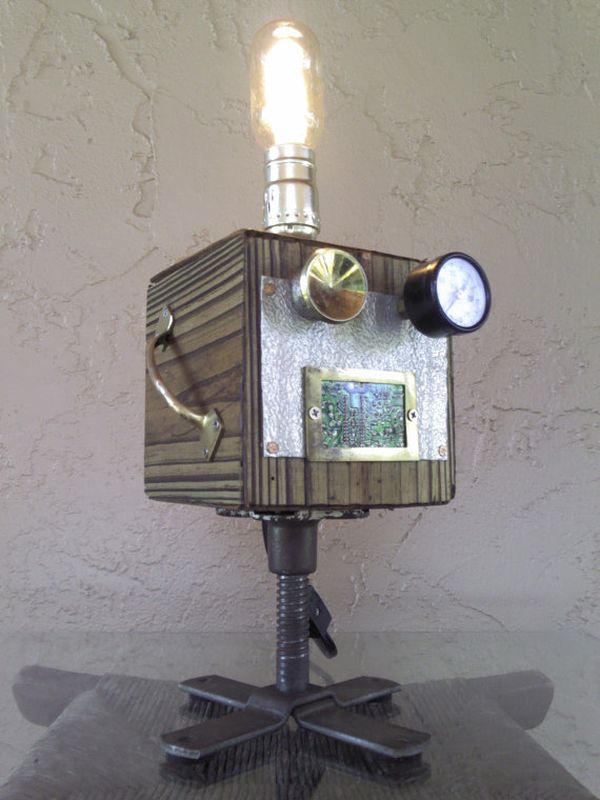 Steampunk Lamps Made From Recycled Junk - DIY