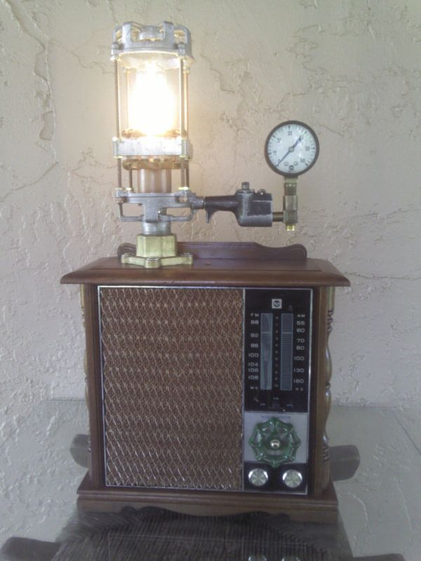 Steampunk Lamps Made From Recycled Junk - DIY