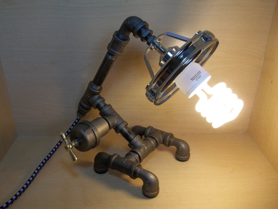 Steampunk Lamps Made From Recycled Junk - DIY