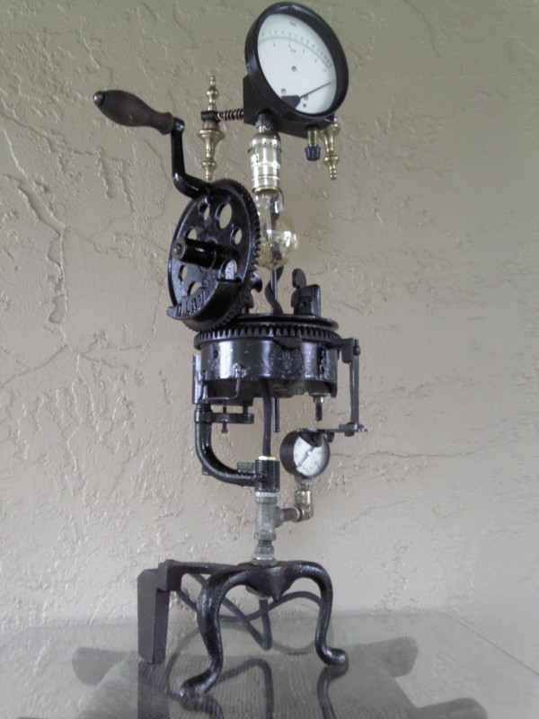 Steampunk Lamps Made From Recycled Junk - DIY