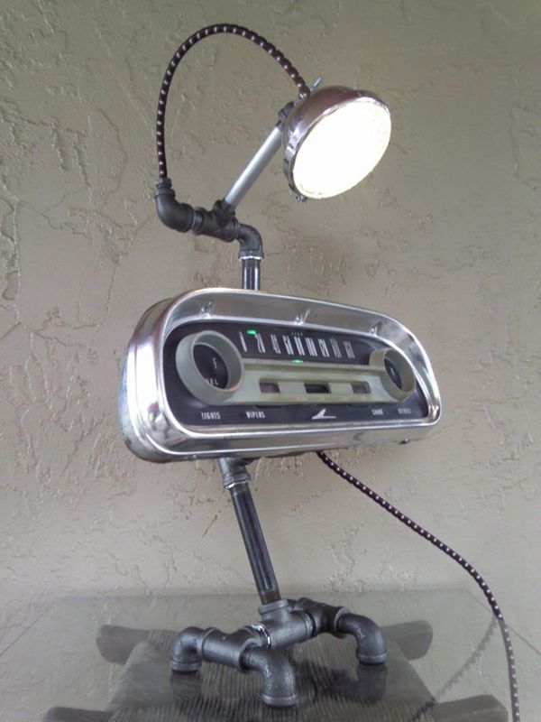 Steampunk Lamps Made From Recycled Junk - DIY
