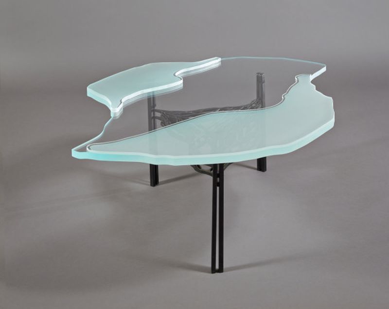 STEN table collection inspired by natural boulders and water - Home Crux
