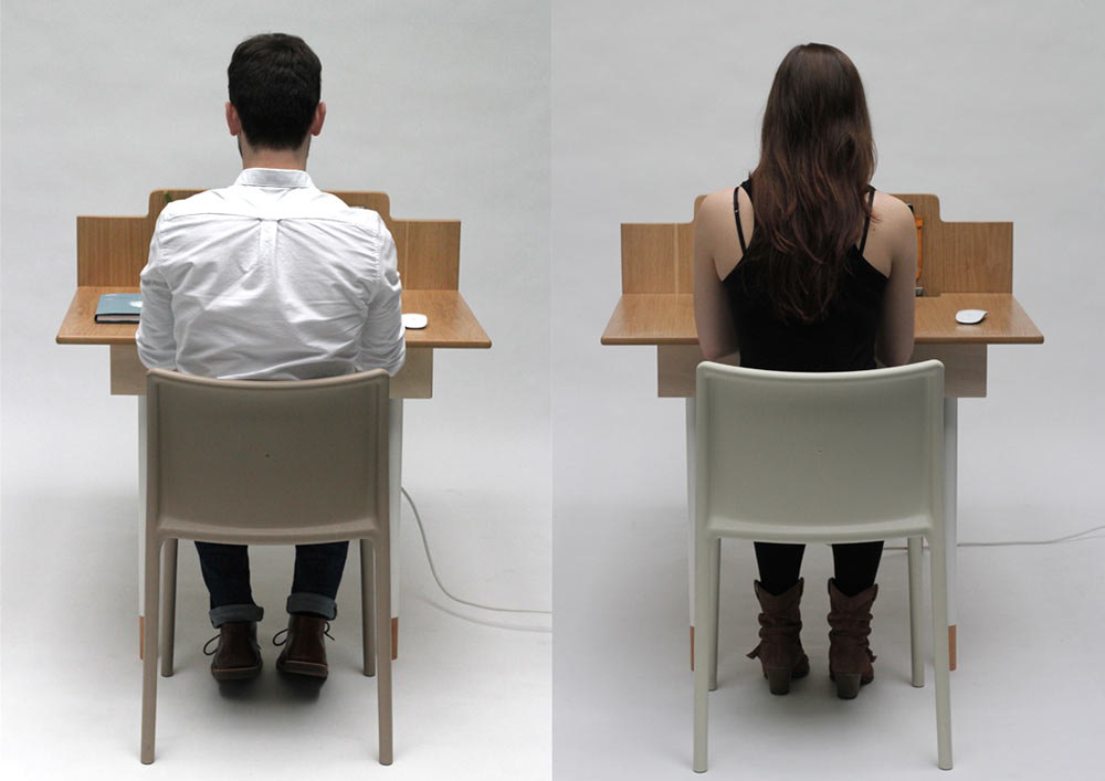 Table for Two doubles as a workstation for two and dining table for six