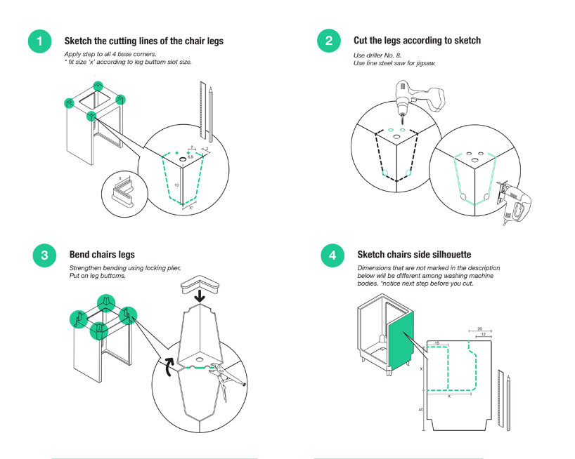 Incredible Washing Machine Chair will reflect your green personality
