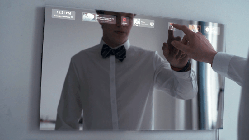 Duo smart mirror comes with HD touchscreen and personalized AI-butler
