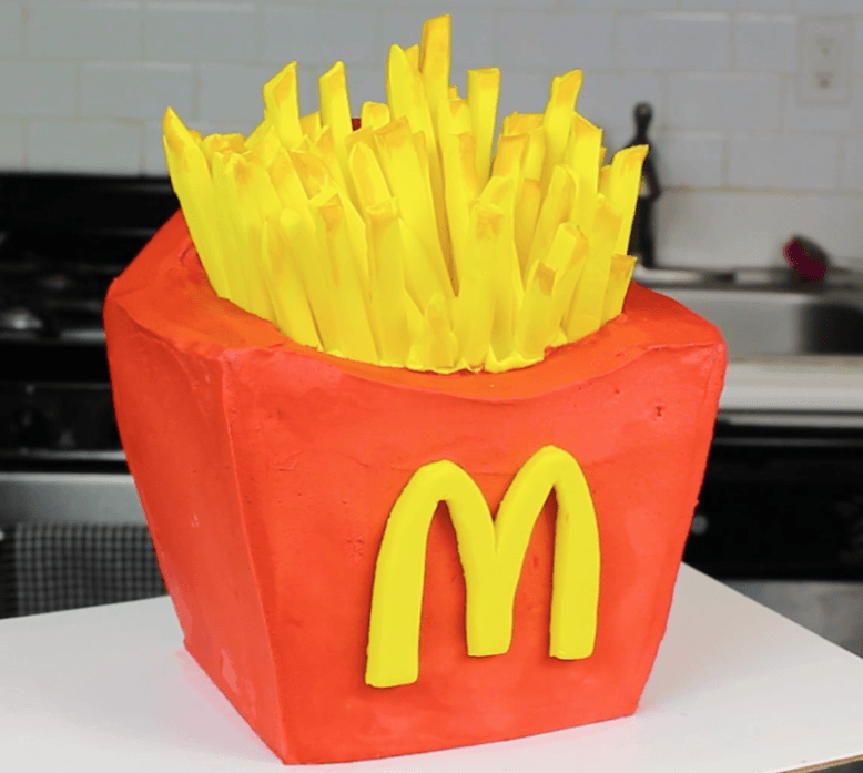 French fries cake by Chelsey White