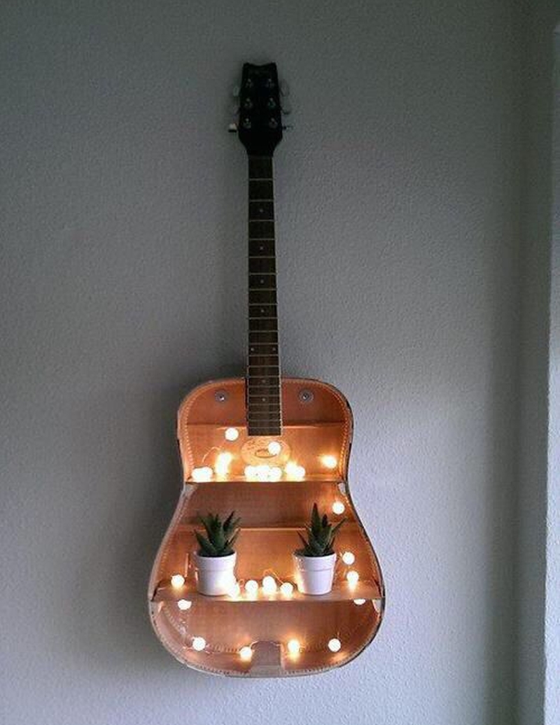 16 Creative Ways to Recycle Old Guitar into Home Décor Items