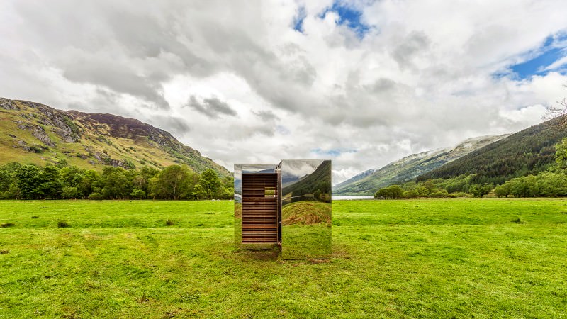 These Mirror Cabins Blend into the Surrounding Landscape to go Invisible