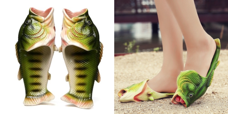 Wear these striking Fish Flip Flops for surefire attention!