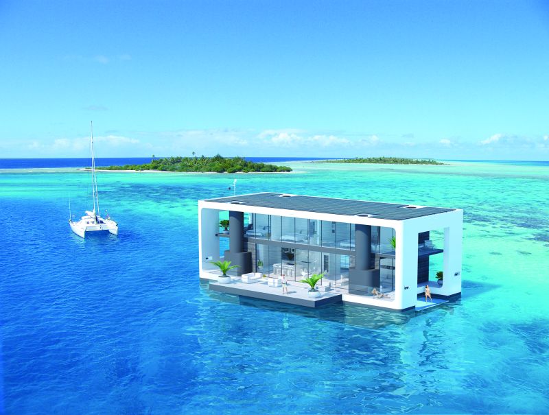 Arkup’s luxury floating house can survive hurricanes