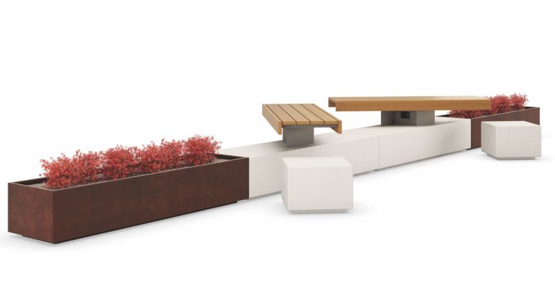Metalco’s modular urban furniture creates perfect urban environment