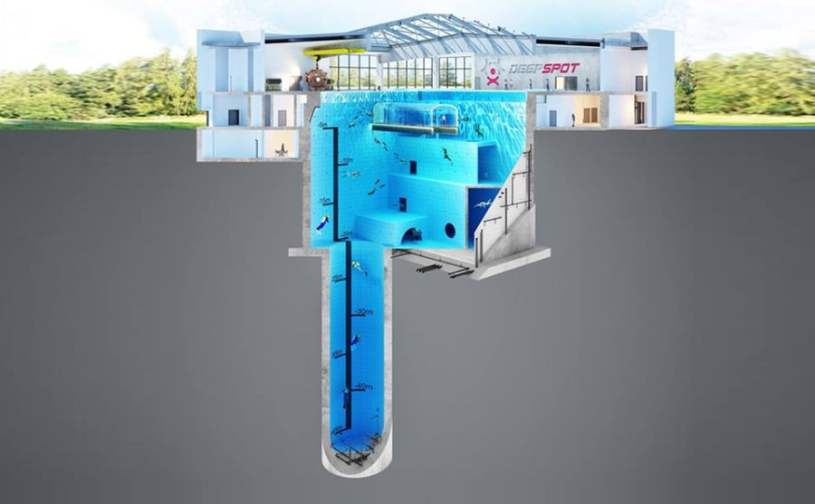 Deepspot: World’s Deepest Pool Will Have Underwater Tunnel & Hotel