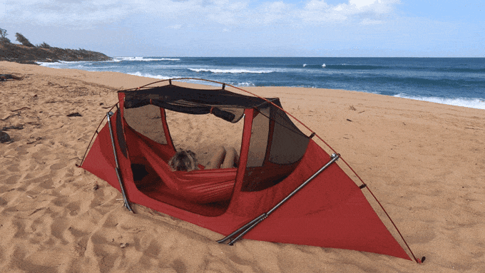 Tammock is Freestanding Hammock Tent You Can Set Up Anywhere